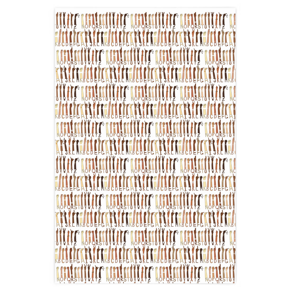 Sign Language Skin Tones Wrapping Paper – Blueberry Rhino